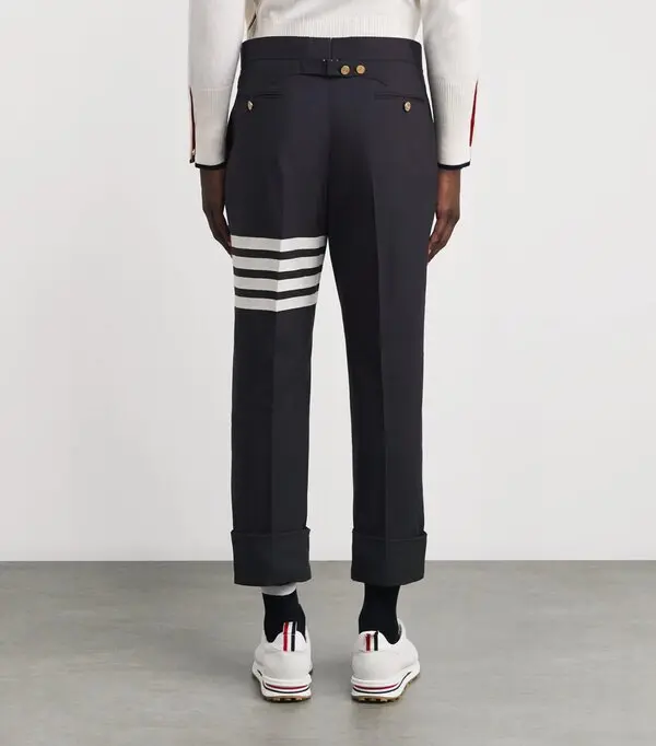 Thom Browne Wool Backstrap Tailored Trousers