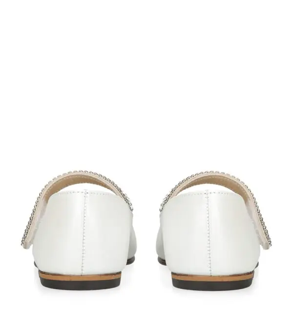 BABYWALKER Crystal-strap Ballet Flats