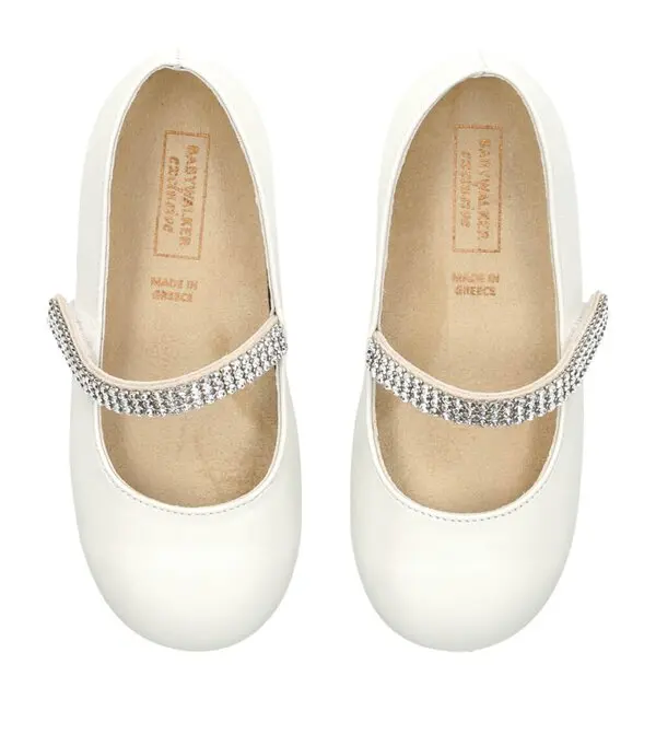 BABYWALKER Crystal-strap Ballet Flats