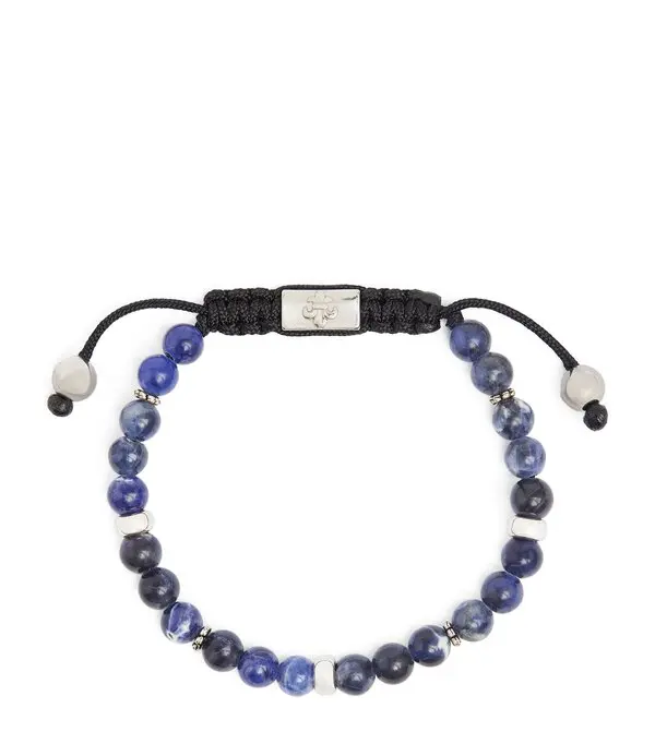 NIALAYA JEWELRY Beaded Dumortierite Bracelet - Blue