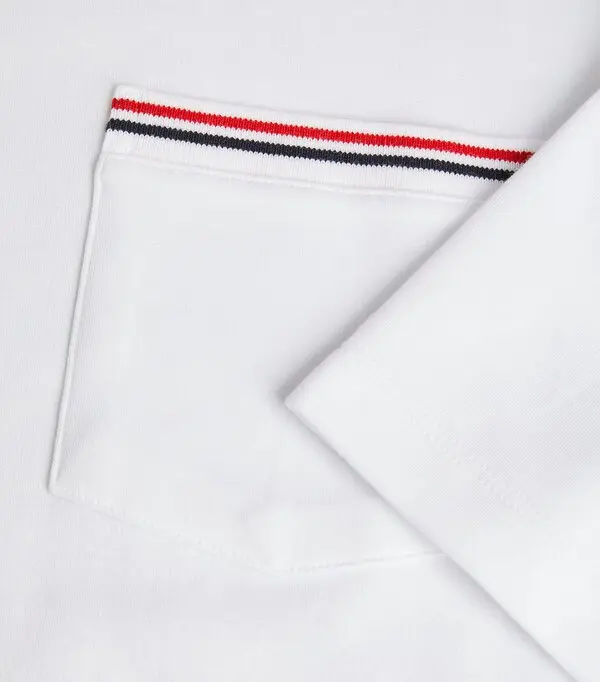 Thom Browne Oversized Tricolour Pocket T-shirt - White