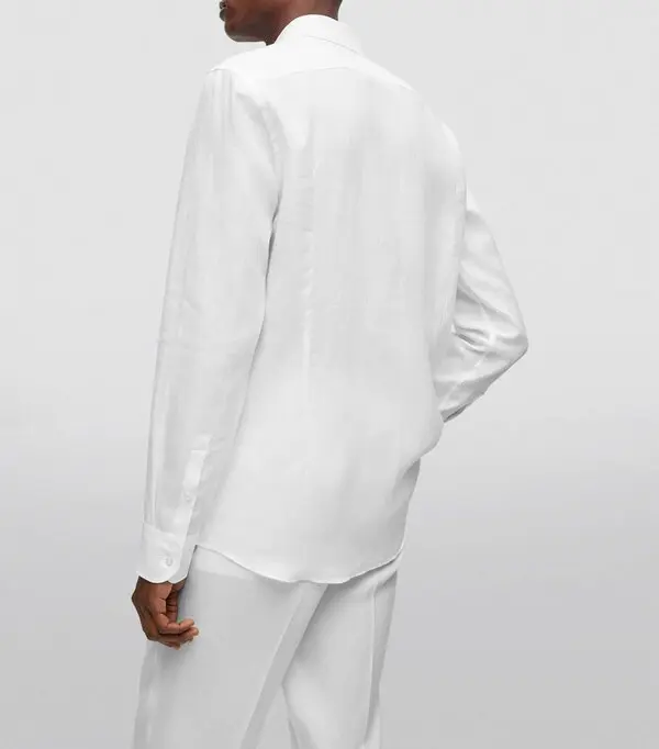 BOSS Linen Shirt - White