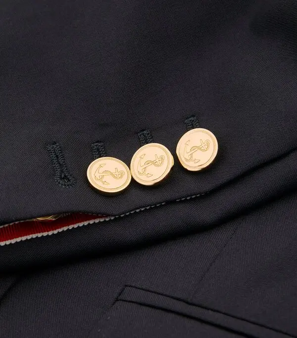 Thom Browne Wool Sport Coat - Navy