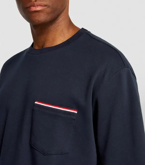 Thom Browne Cotton Oversized T-shirt - Navy