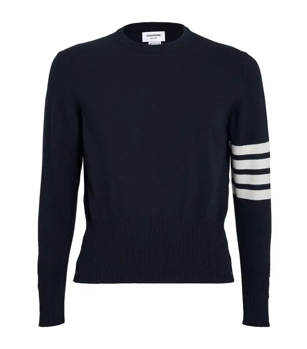 Thom Browne Cashmere 4-bar Sweater - Navy