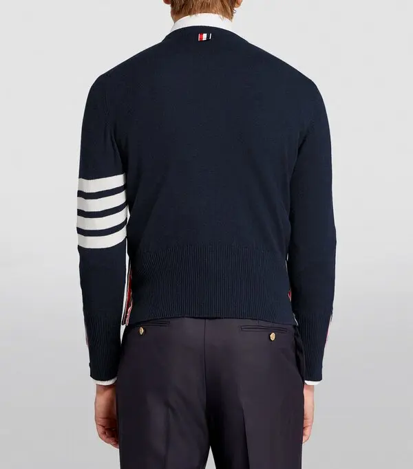 Thom Browne Cashmere 4-bar Sweater - Navy