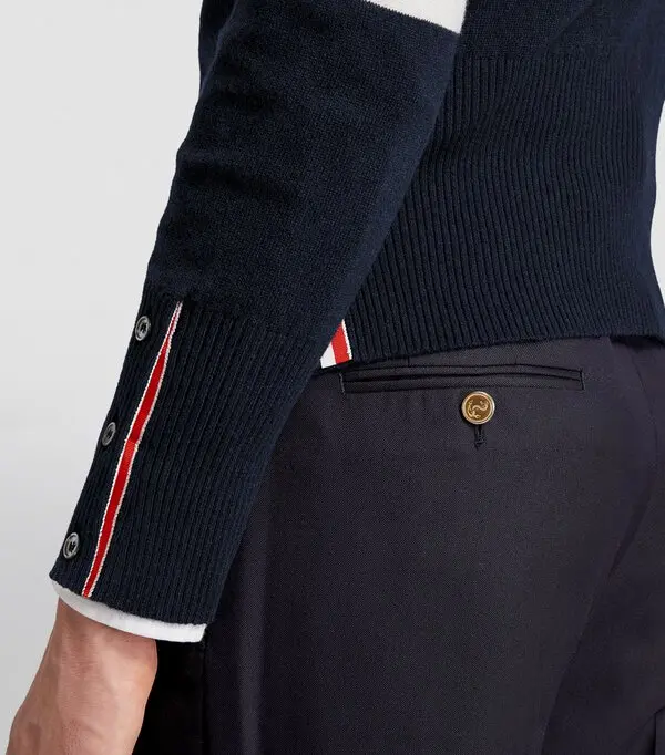 Thom Browne Cashmere 4-bar Sweater - Navy