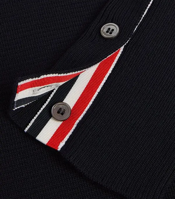 Thom Browne Merino Wool Sweater With Signature Stripes