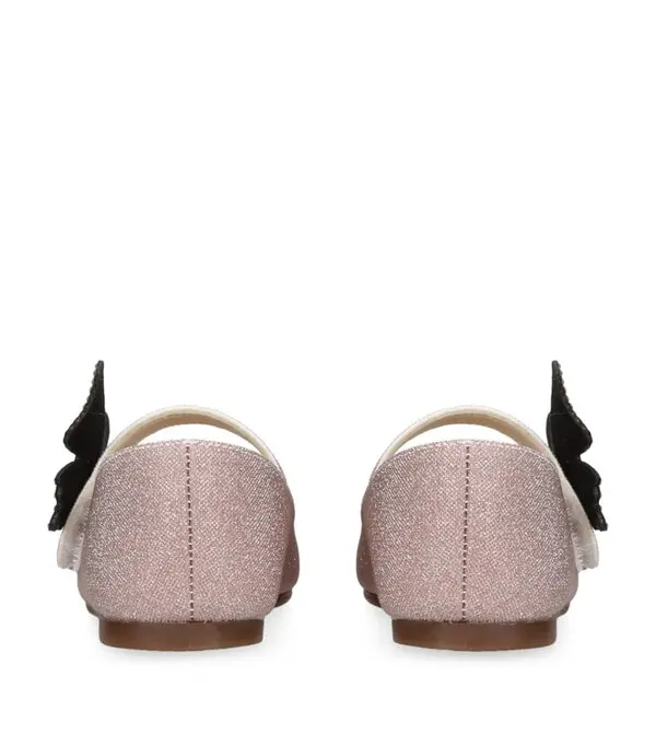 BABYWALKER Crystal Butterfly Ballet Flats
