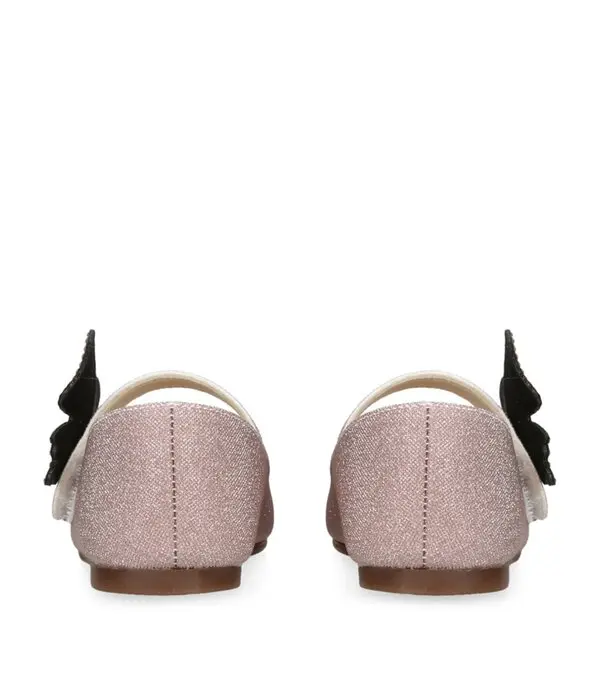 BABYWALKER Crystal Butterfly Ballet Flats