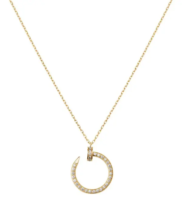 Cartier Yellow And Diamond Juste Un Clou Necklace - Gold