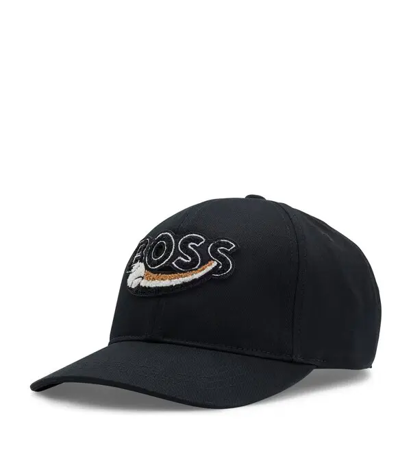 BOSS Cotton Baseball Cap With Appliqu