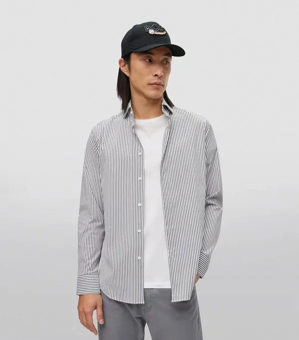 BOSS Cotton Baseball Cap With Appliqu