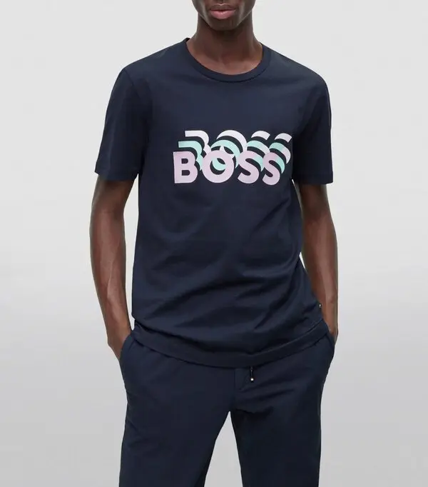 BOSS Logo T-shirt - Blue