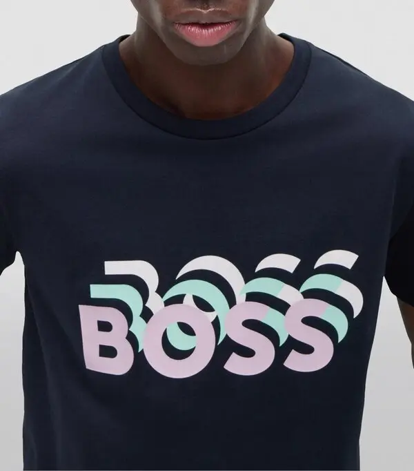 BOSS Logo T-shirt - Blue