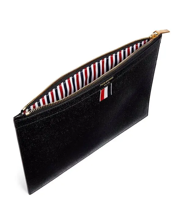 Thom Browne Small Leather Pouch