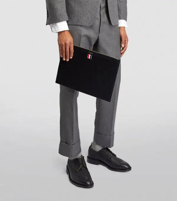 Thom Browne Small Leather Pouch