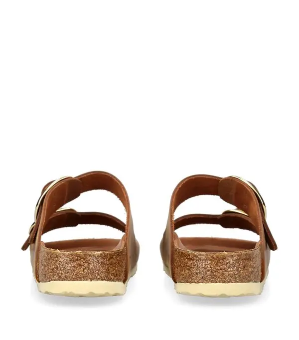 BIRKENSTOCK Arizona Big Buckle Leather Sandals - Brown
