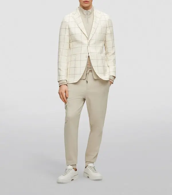 BOSS Striped T-smith Zip-up Sweatshirt