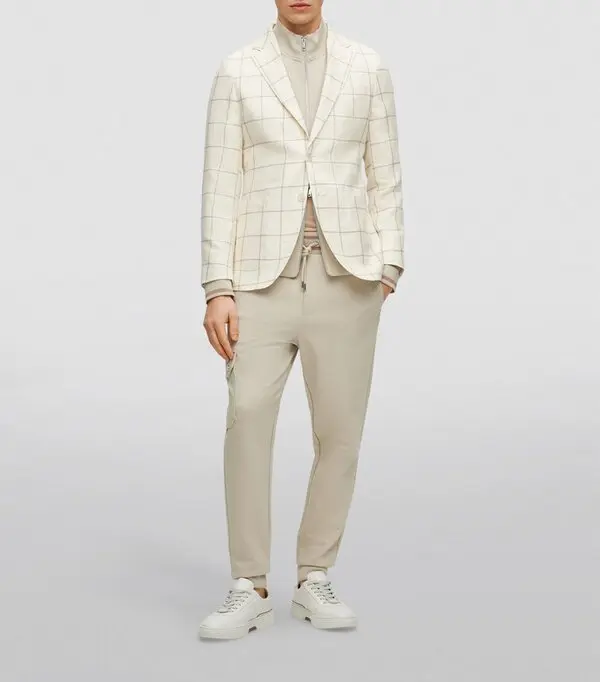 BOSS Striped T-smith Zip-up Sweatshirt