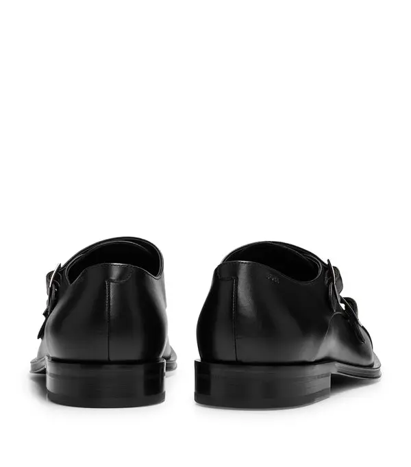BOSS Derek Leather Monk Strap Shoes
