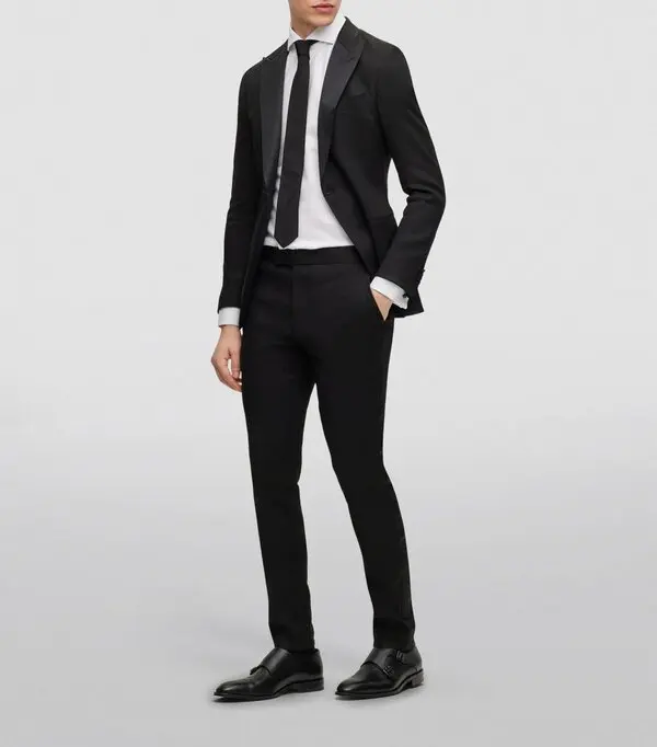 BOSS Derek Leather Monk Strap Shoes