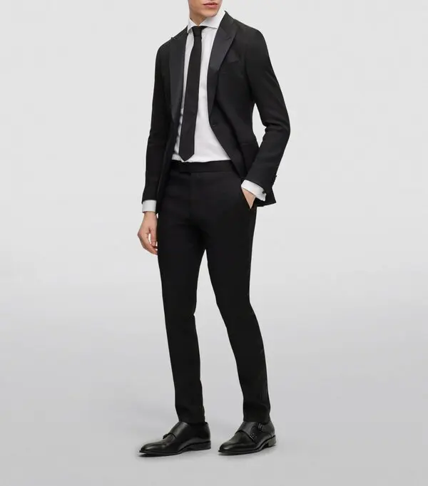 BOSS Derek Leather Monk Strap Shoes