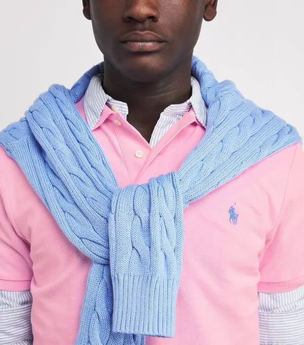 Polo Ralph Lauren Cotton-mesh Polo Shirt - Pink