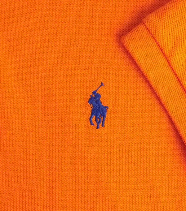 Polo Ralph Lauren Cotton Mesh Polo Pony Polo Shirt - Orange