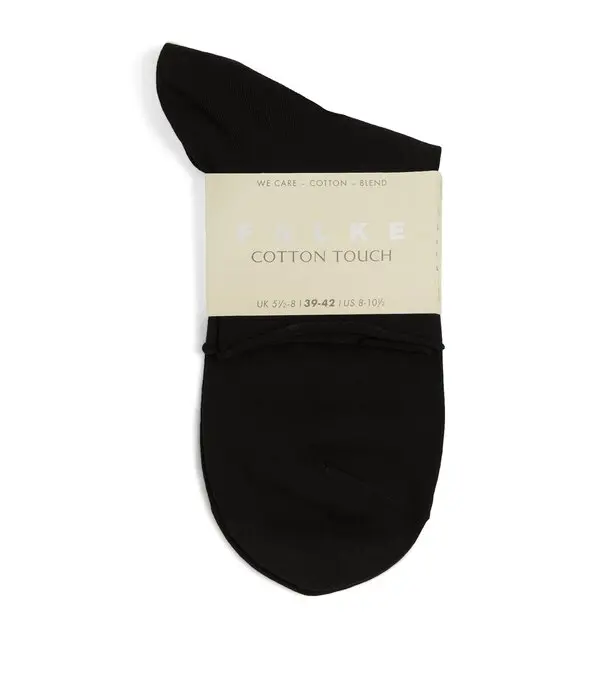 Falke Cotton Touch Crew Socks - Black