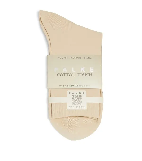 Falke Cotton Touch Crew Socks - Nude