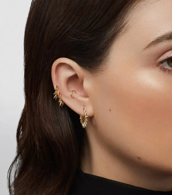 MARIA TASH Metal Mohawk Hoop Earring