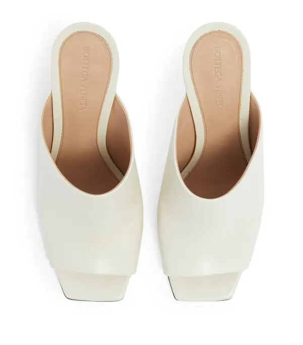 Bottega Veneta Leather Knot Mules 90 - White
