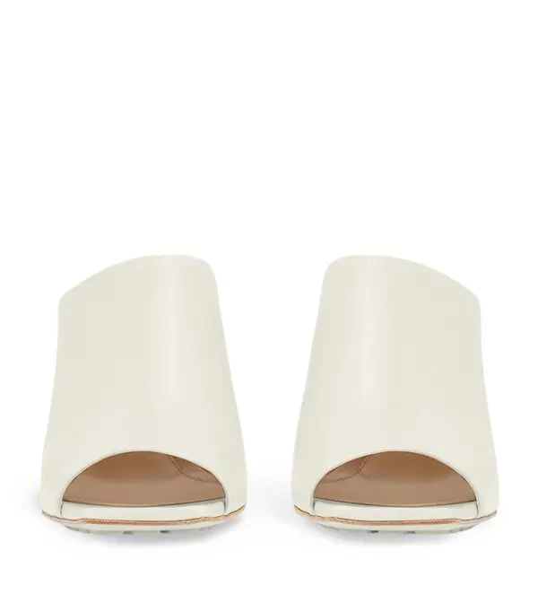 Bottega Veneta Leather Knot Mules 90 - White