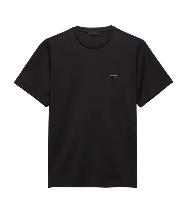 Prada Cotton Logo T-shirt - Black