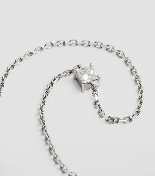 REDLINE White Gold Square Diamond Bracelet
