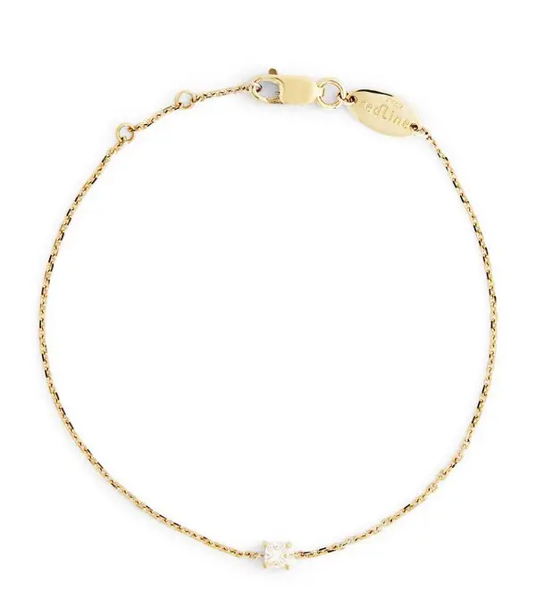 REDLINE Yellow Gold And Princess-cut Diamond Bracelet