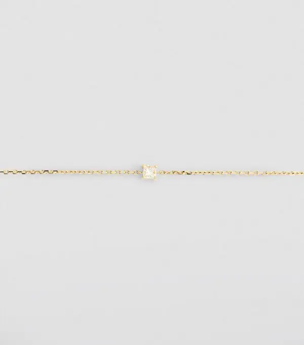 REDLINE Yellow Gold And Princess-cut Diamond Bracelet