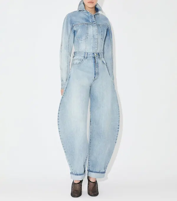 Alaïa High-rise Round Jeans - Black