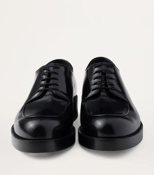 Prada Brushed Leather Derby Shoes