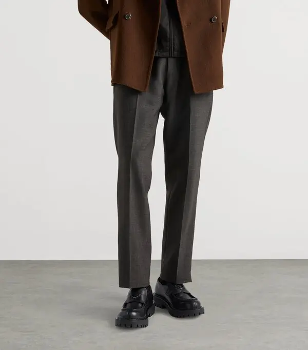 Prada Brushed Leather Loafers