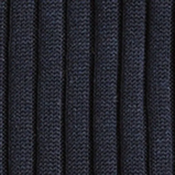 Pantherella Ribbed Dress Socks - Navy