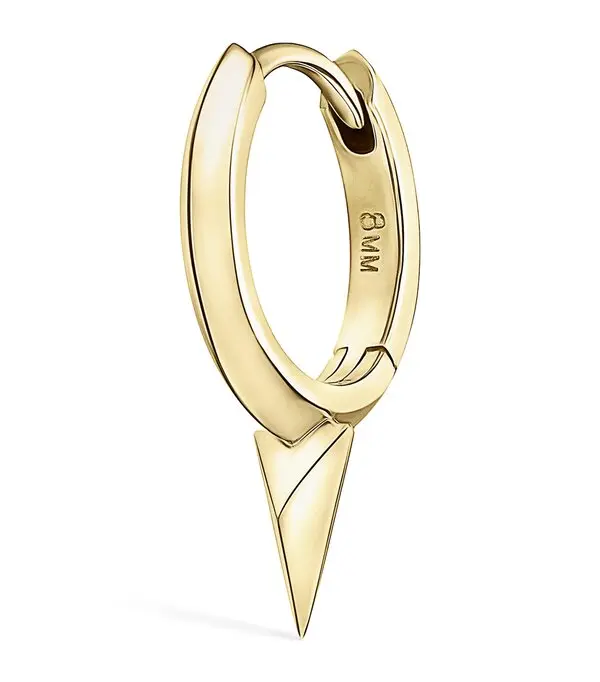 MARIA TASH Faceted Single Short Spike Hoop Earring - Gold