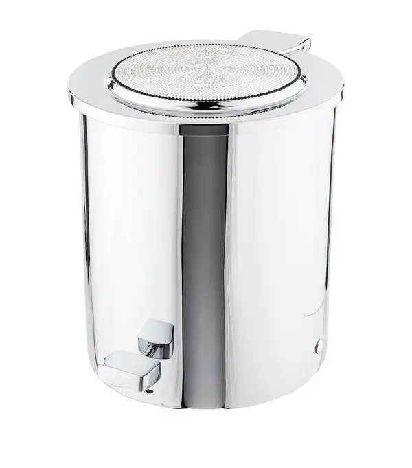 ZODIAC Sparkle Bathroom Bin - Silver
