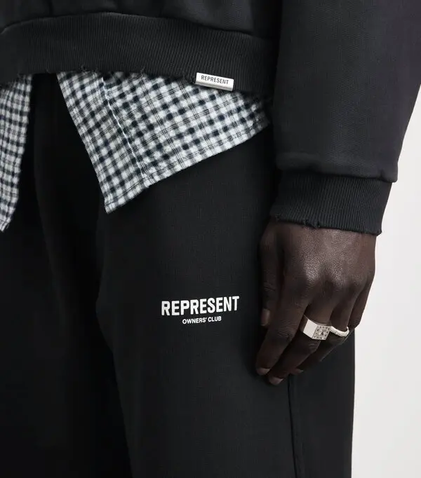 REPRESENT Cotton Owners Club Sweatpants - Black
