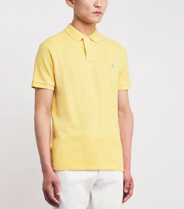Polo Ralph Lauren Cotton Mesh Polo Shirt - Yellow