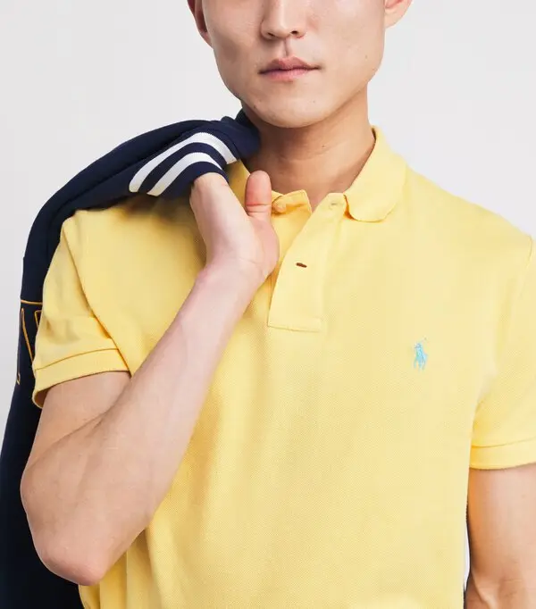 Polo Ralph Lauren Cotton Mesh Polo Shirt - Yellow