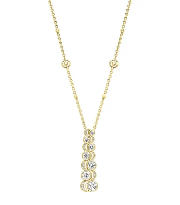 BOODLES Yellow And Diamond "over The Moon" Necklace - Gold