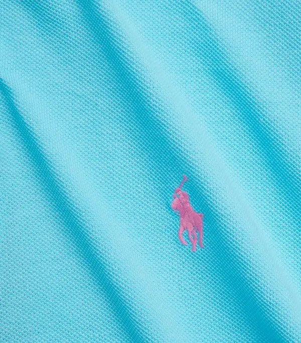 Polo Ralph Lauren Cotton Mesh Polo Pony Polo Shirt - Blue