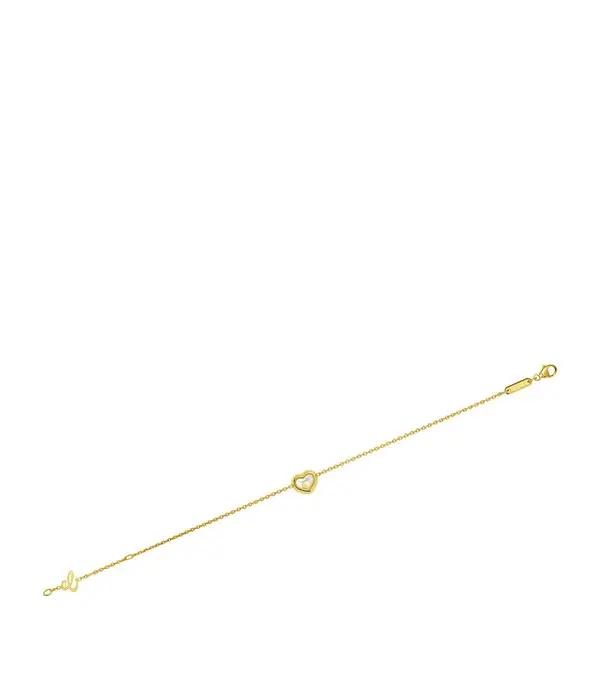 Chopard Happy Diamonds Heart Bracelet In Yellow With Diamond - Gold